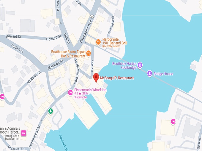 16. mcseagull&rsquo;s restaurant map