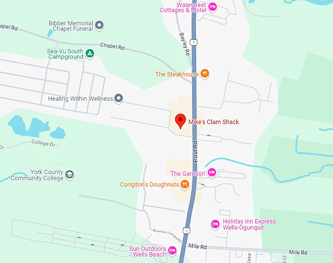 16. mike's clam shack map