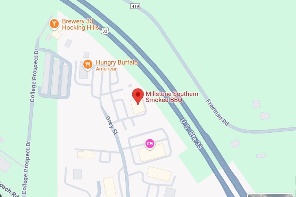 16. millstone southern smoked bbq map