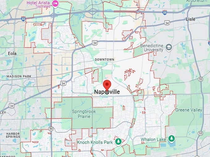 16. naperville map