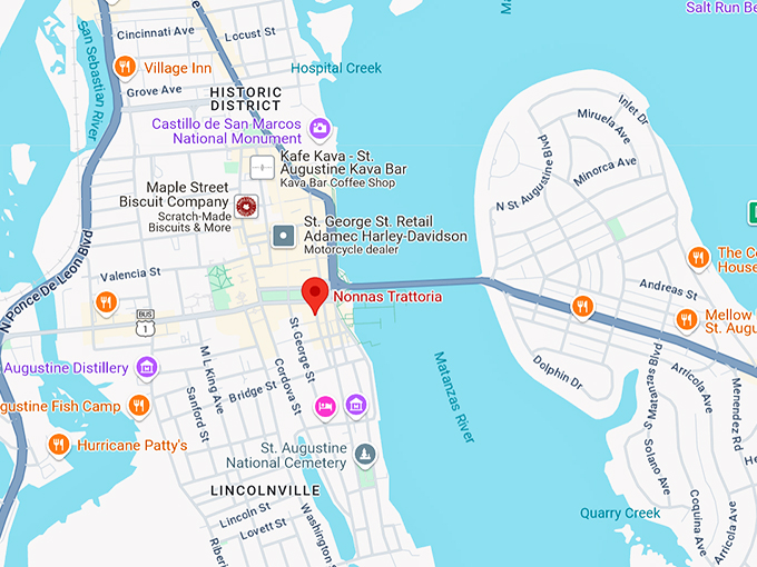 16. nonna's trattoria map