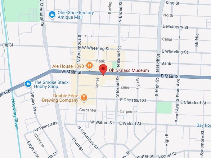 16. ohio glass museum map