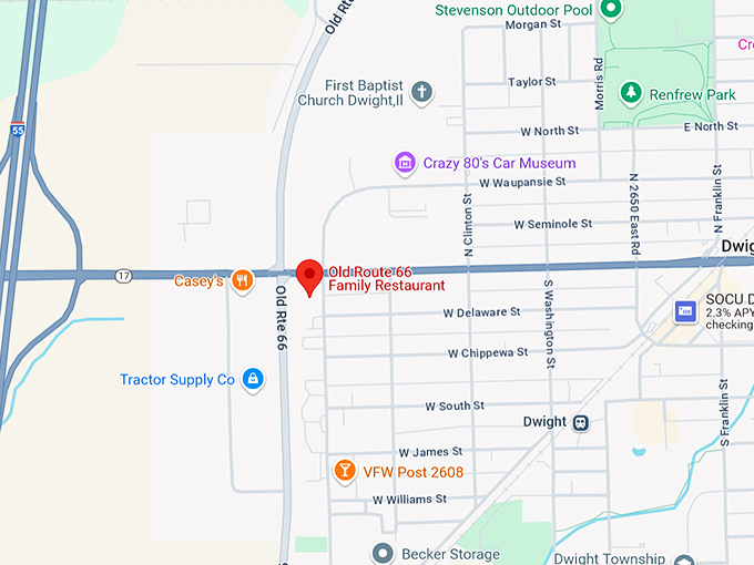 16. old route 66 family restaurant map
