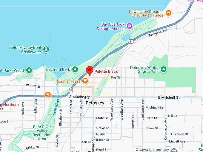 16. palette bistro map