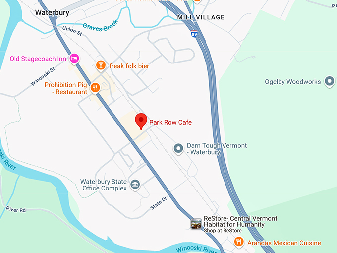 16. park row cafe map