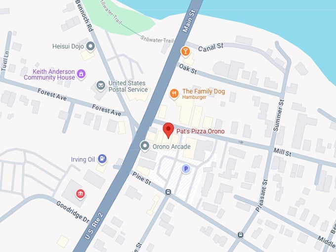 16. pat's pizza orono map