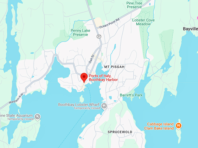 16. ports of italy, boothbay harbor map