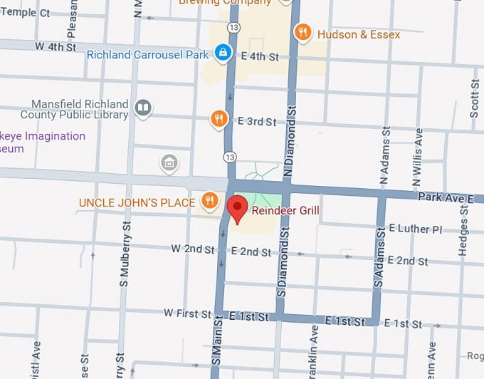 16. reindeer grill map