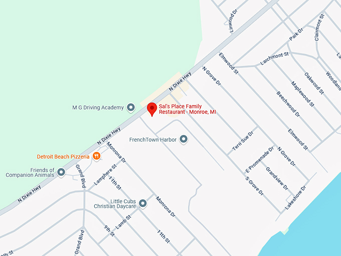 16. sal's place family restaurant map