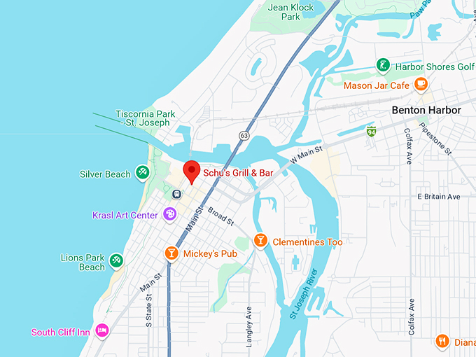 16. schu's grill & bar map