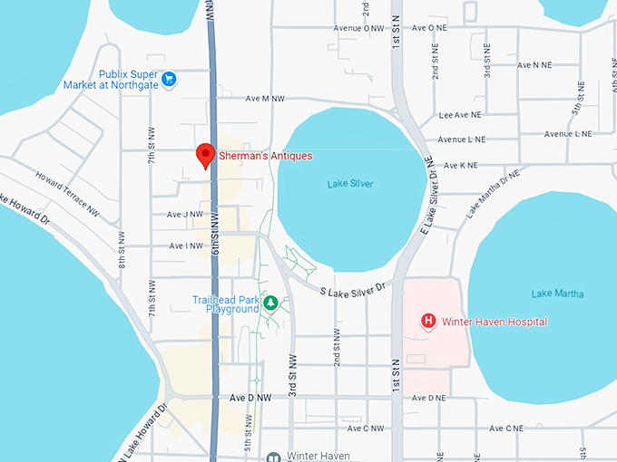 16. sherman&rsquo;s antiques map