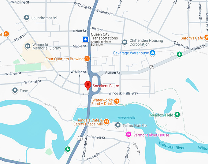 16. sneakers bistro map