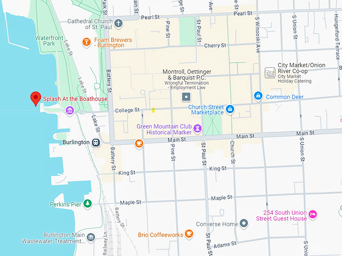 16. splash at the boathouse map