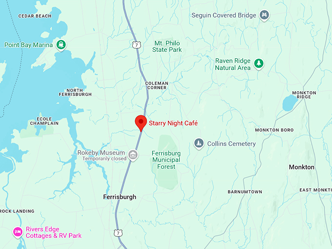 16. starry night caf&eacute; map