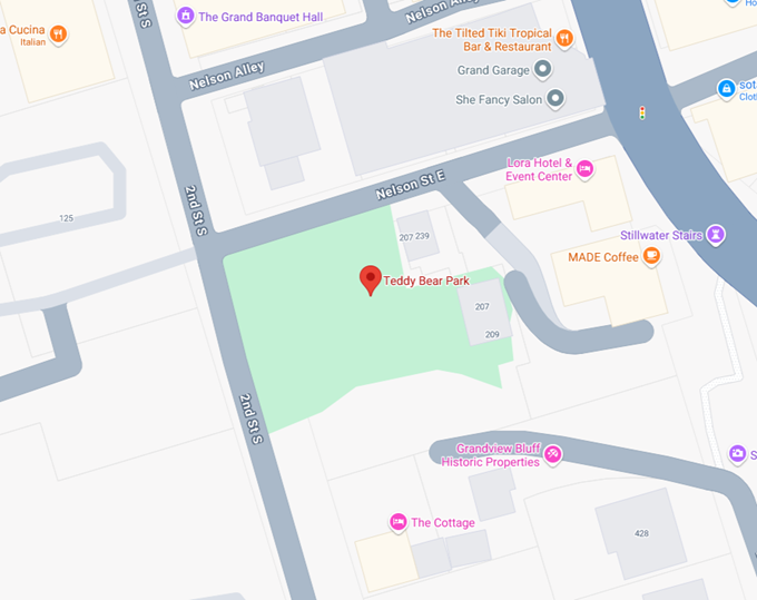 16. teddy bear park map