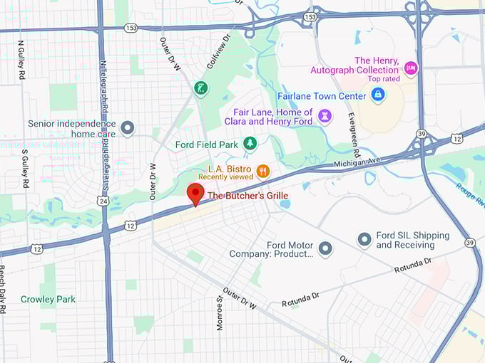 16. the butcher's grille map