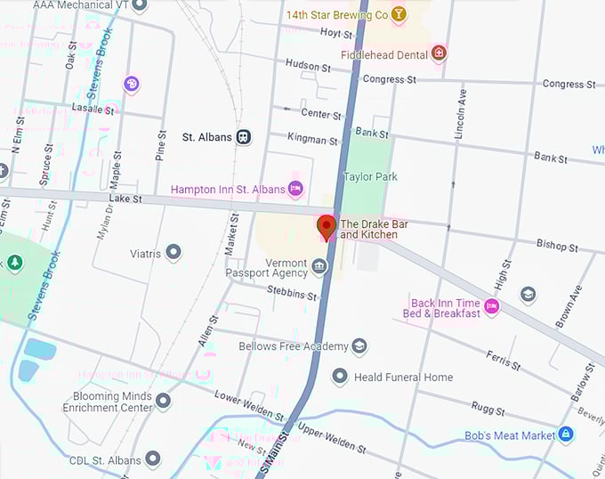 16. the drake bar and kitchen map