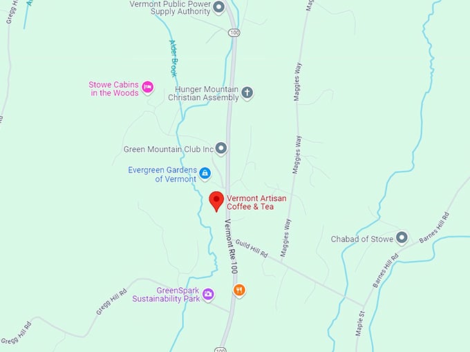 16. vermont artisan coffee & tea map