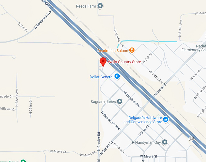 16. wells country store map