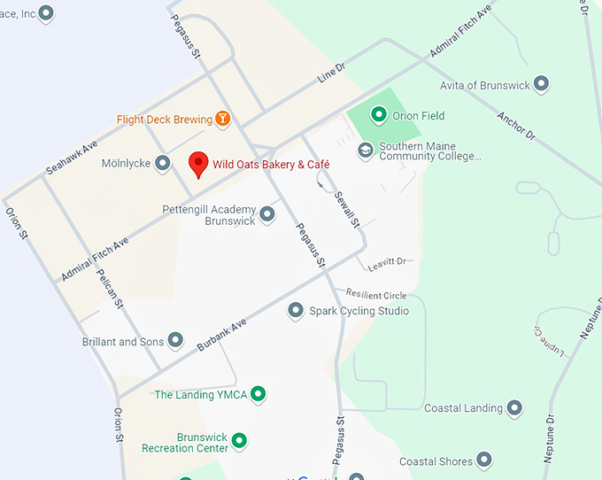 16. wild oats bakery & caf&eacute; map