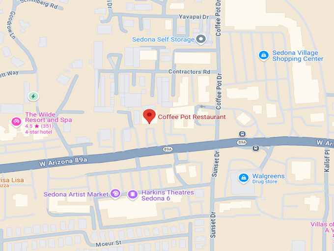 16. coffee pot restaurant map