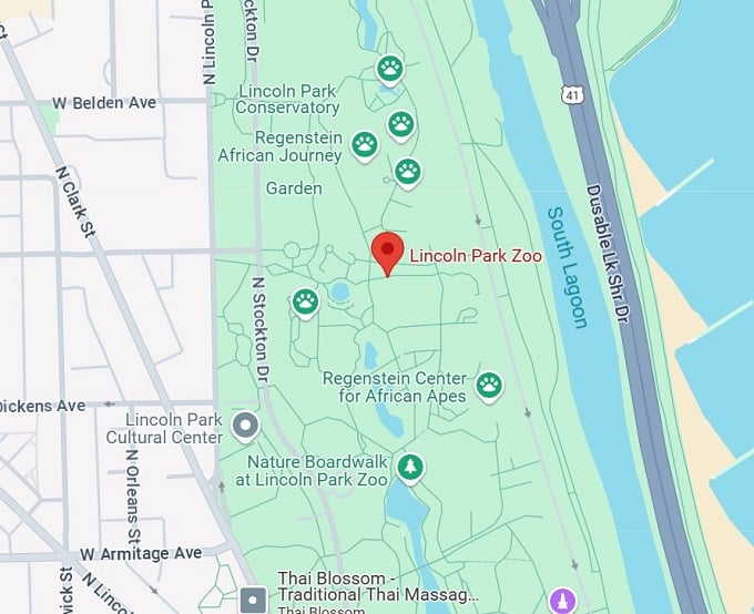 16. lincoln park zoo map
