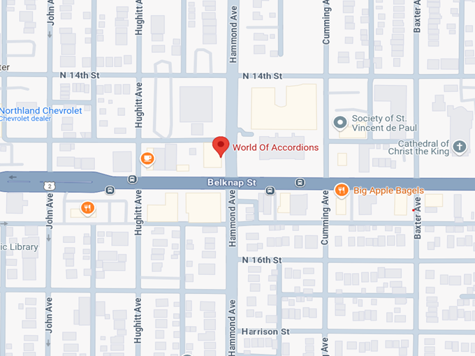 16. world of accordions museum map