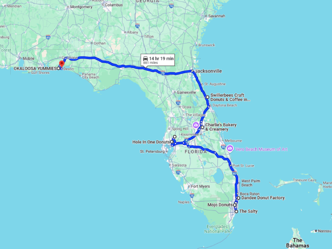 19 bakeshops florida gourmet treats map