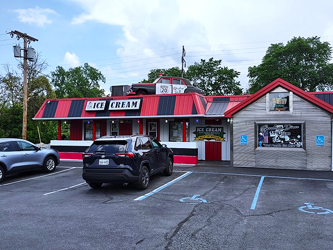 Freeze! You have the right to remain delicious. This retro diner serves up nostalgia with a side of sweet justice.