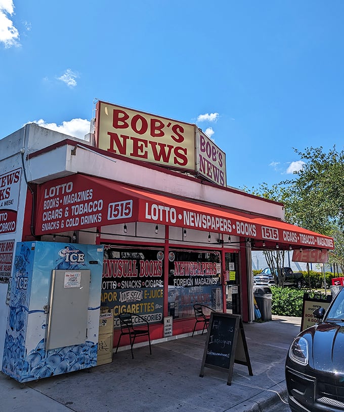 Bob's News: Where lotto dreams and literary aspirations collide! This Fort Lauderdale institution is a one-stop shop for life's essentials: books, cigars, and lottery tickets.