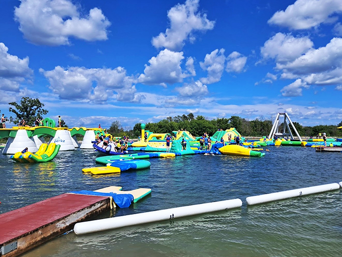 Like a floating playground for the young-at-heart, this aquatic obstacle course turns Lake Winnebago into Wisconsin's biggest splash zone.