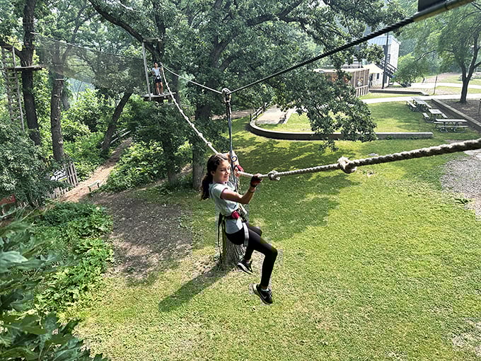 Tarzan's got nothing on this! Swinging through the treetops, you'll feel like a caffeinated squirrel on a mission.