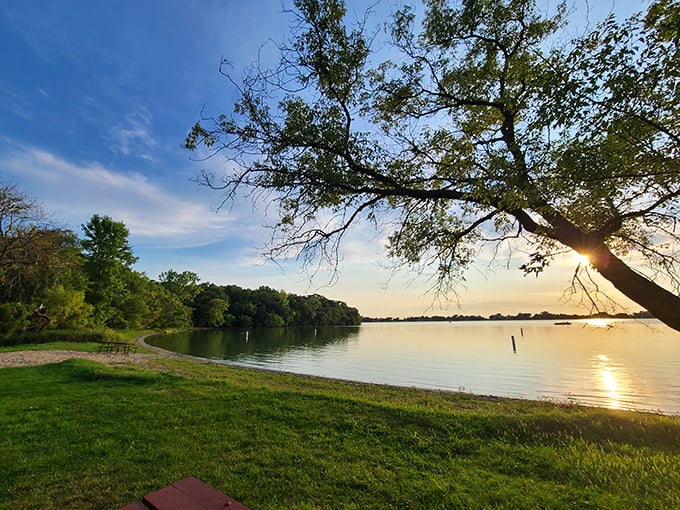 Nature's mirror on display! Lake Marion's glassy surface reflects the sky so perfectly, you'll wonder which way is up. Photo credit: stepushor viv 