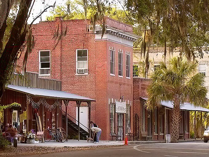 Micanopy: Where time slows down and charm speeds up. This brick-lined street whispers tales of Old Florida, inviting you to linger and listen.