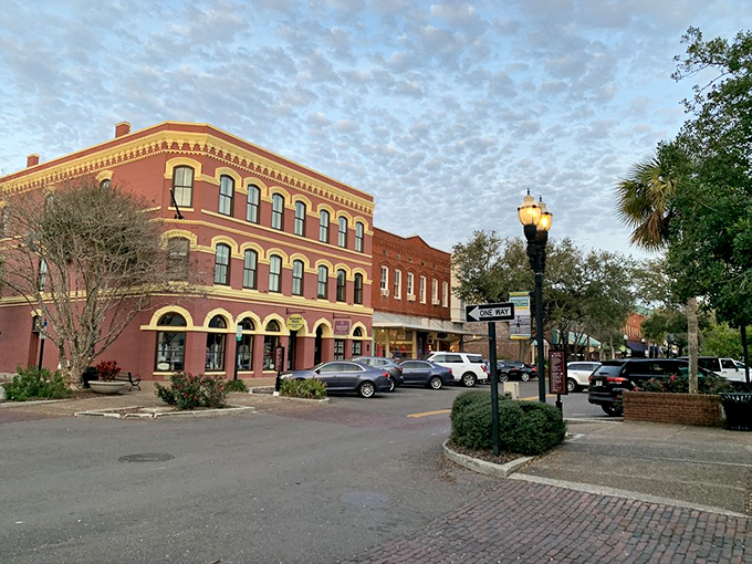Historic brick buildings and vintage storefronts paint a picture of Old Florida charm, where time seems to move as slowly as a Southern afternoon.