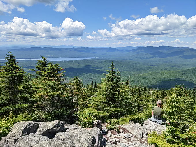 Nature's own IMAX! Mt. Blue's summit view is so crisp, you'll wonder if someone cranked up the resolution on reality.