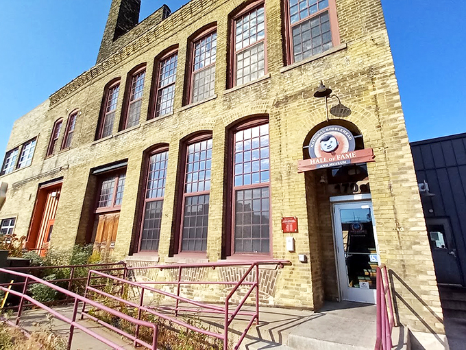 Step into a world where heads are always nodding in agreement. This brick beauty houses more than just wobbly figurines!