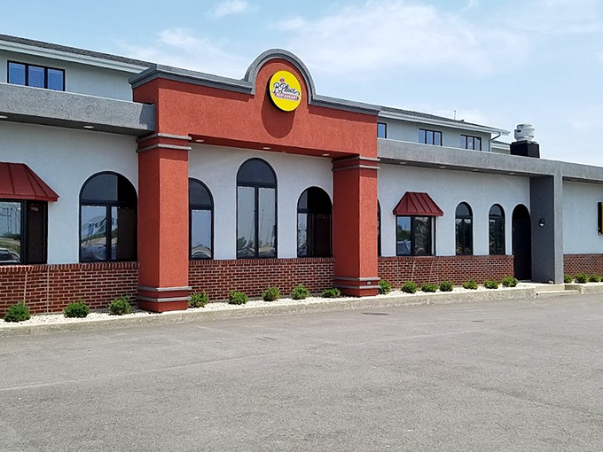 Welcome to RPlace, where the orange exterior is as warm as the comfort food inside. Nostalgia served daily!