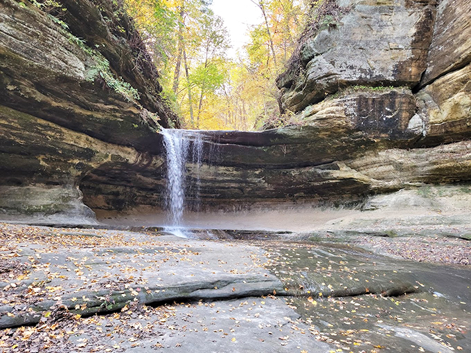 Nature's own waterfall wonderland! This cascading beauty is like Mother Earth's way of showing off her best dance moves. 