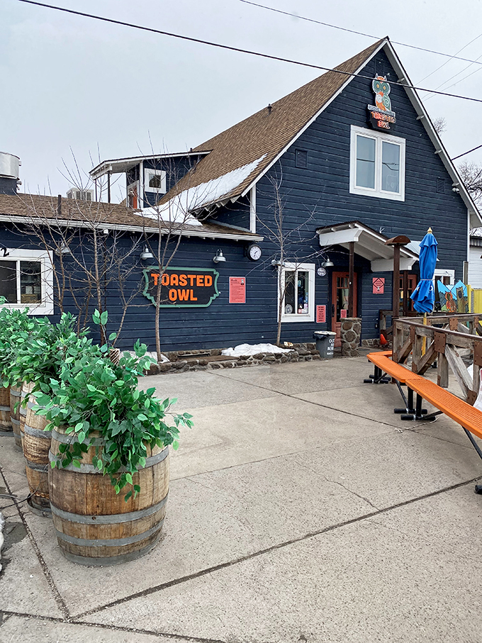 The Toasted Owl: Where whimsy meets waffles. This charming cabin serves up breakfast with a side of Flagstaff flair.