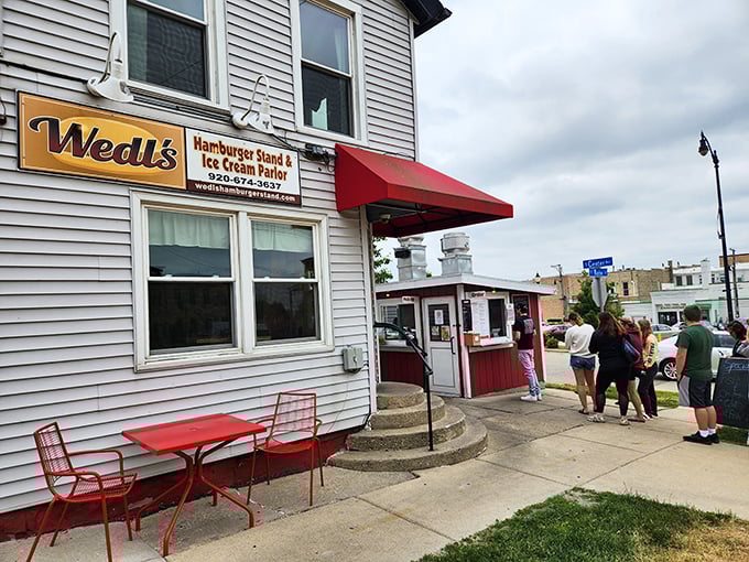 A slice of Americana: Where burgers sizzle and ice cream dreams come true. This little stand packs big flavor! Photo credit: Eric Trizis