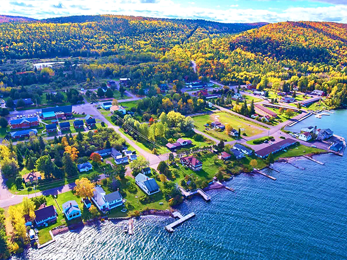 Sunset sailors and cozy cabins &ndash; Copper Harbor serves up Lake Superior views better than grandma's apple pie. Photo credit: Guide Along