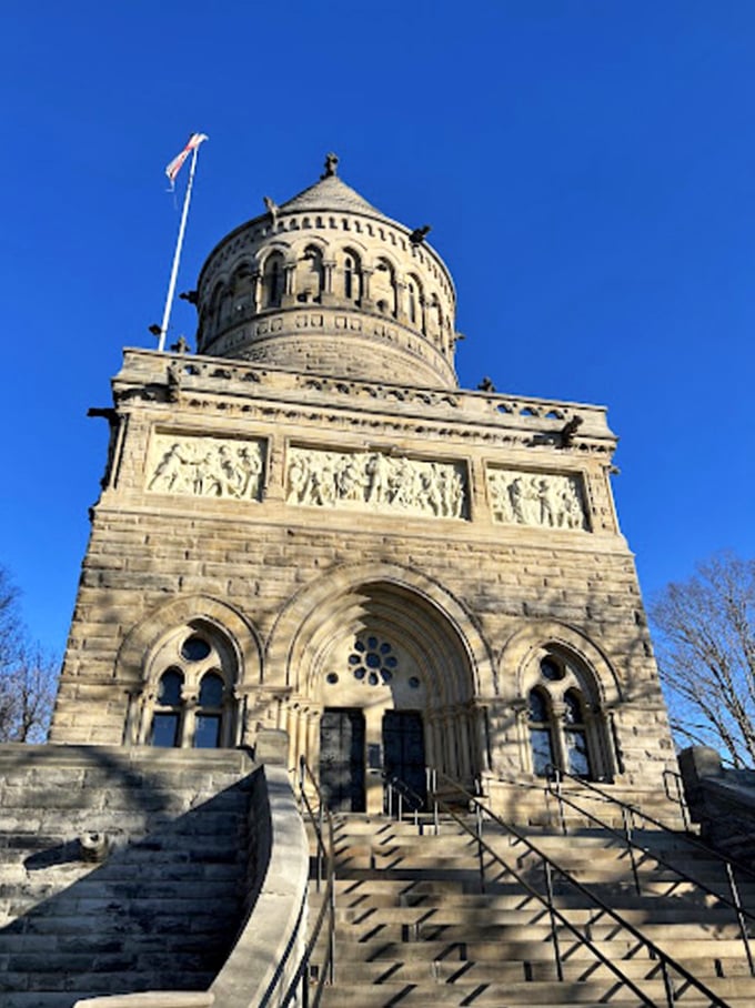 Behold the Garfield Memorial, a towering tribute that screams 'Go big or go home'&hellip; even when you're not going home anymore.