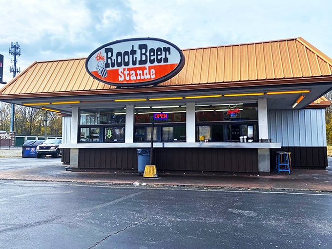 Retro heaven on wheels! Where root beer flows like liquid gold and burgers are served with a side of time travel.