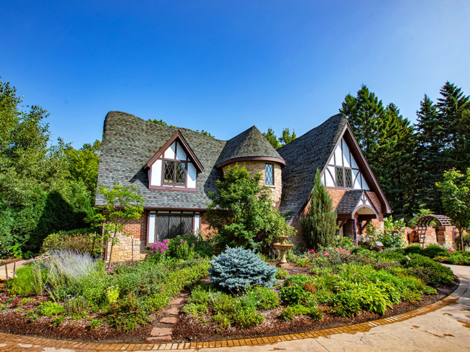Fairy tale meets reality! This charming Tudor-style cottage could be home to Hansel and Gretel's more architecturally-inclined cousins.