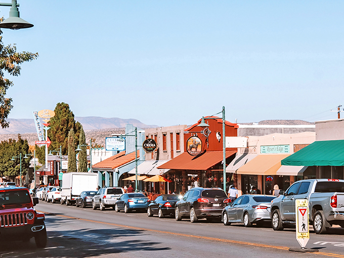 Old Town Cottonwood: A delightful blend of vintage and vino. Antique shops and tasting rooms coexist in perfect harmony, like a well-aged Cabernet.