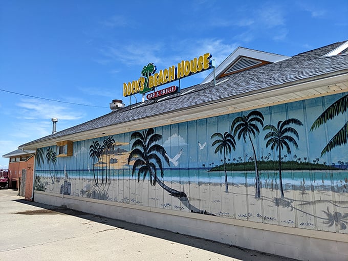 Tropical dreams meet Midwest charm. This beachfront oasis is where Jimmy Buffett meets Lake Erie for a laid-back culinary adventure.
