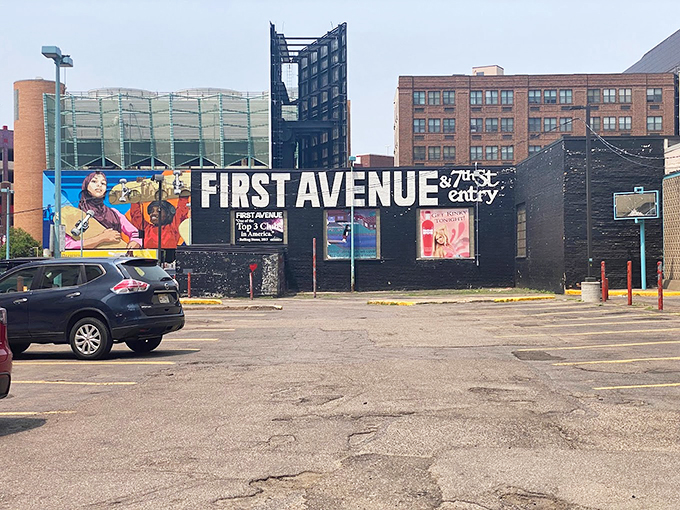 Where music history meets mystery. That star-studded exterior isn't just for show &ndash; it's a galaxy of rock royalty.