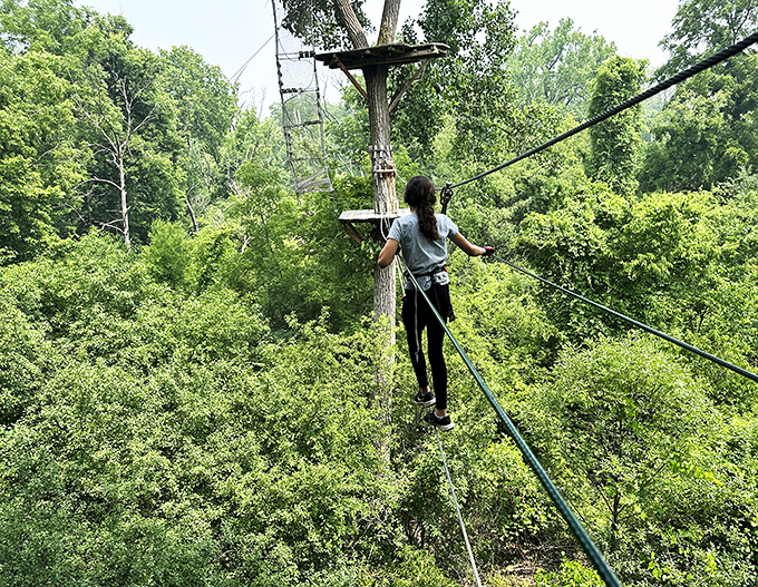 Who needs a stairmaster when you've got nature's jungle gym? This aerial playground puts the 'go' in 'Go Ape'!