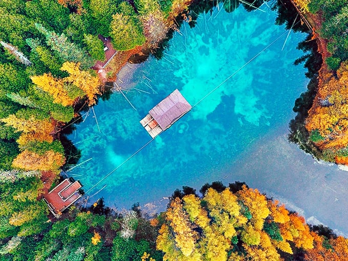 A river runs through it... and it's crystal clear! Kitch-iti-kipi's waters are so pristine, you'll want to bottle them. Photo credit: Discover Manistique